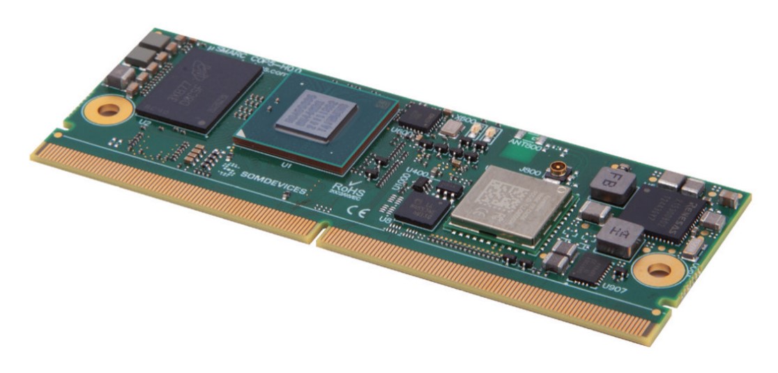 SOMDEVICES µSMARC RZ/V2N SoM for AI and vision.