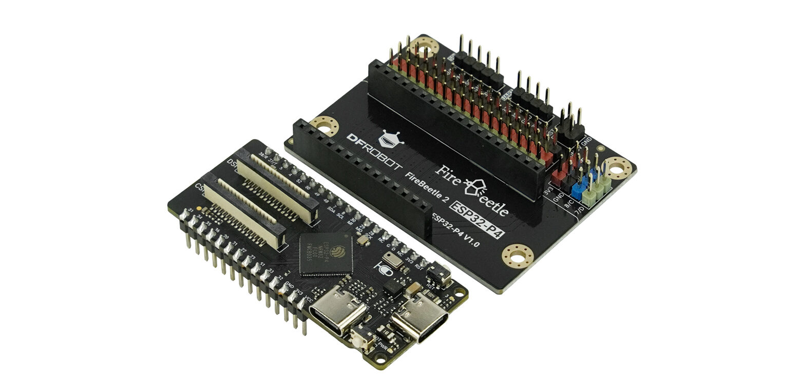 DFRobot FireBeetle 2 ESP32-P4 AI board for vision.