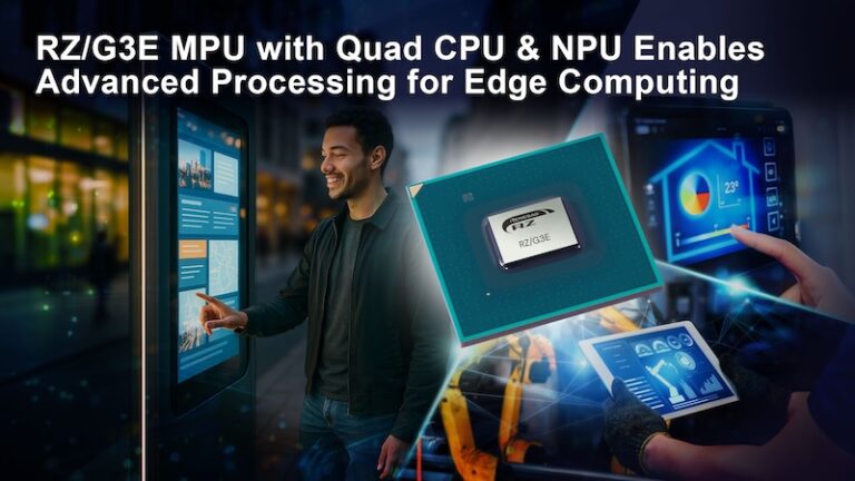 Renesas Unveils 64-bit RZ/G3E MPU for AI-Accelerated HMI Systems ...