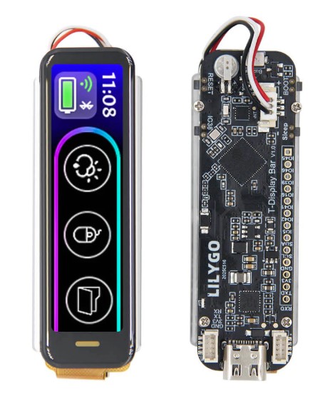 LILYGO T-Display Bar ESP32-S3 with 2.25'' touch display.