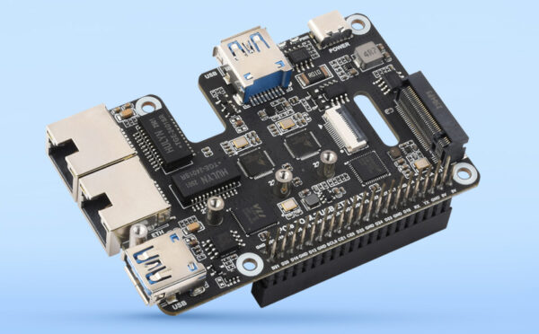 Waveshare PCIe HAT+ Adds NVMe, Dual 2.5GbE, USB 3.2 to Raspberry Pi 5 - Electronics-Lab