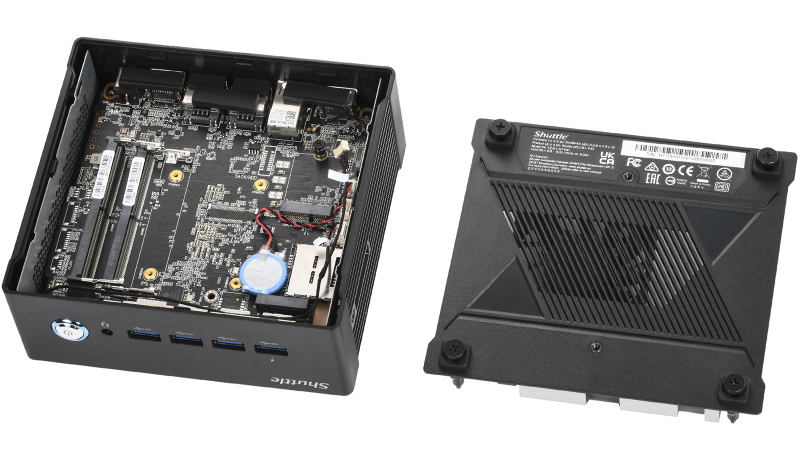 Shuttle NT10H Series mini PC with Intel Core Ultra processors.