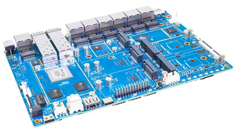 Banana Pi BPI-R4 Pro Wi-Fi 7 high-speed router board.