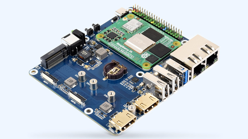 Waveshare CM5 Carrier Board Supports Dual Ethernet 2.5GbE LAN and Dual ...