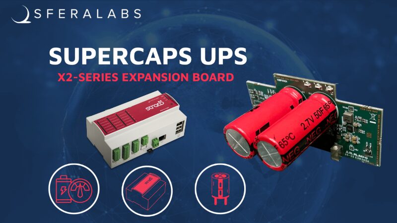 Sfera Labs Releases Supercapacitors UPS Expansion Board for Raspberry ...