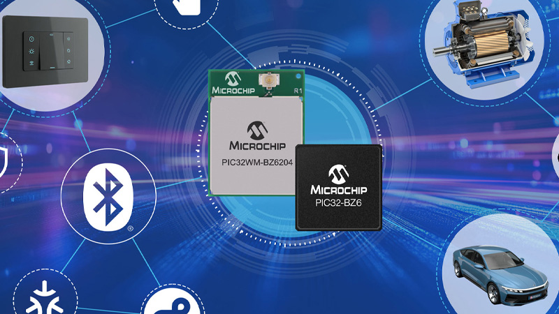 Microchip PIC32-BZ6 Low Power MCU Adds BLE 6.0, Thread, Matter, Touch & Motor Control ...