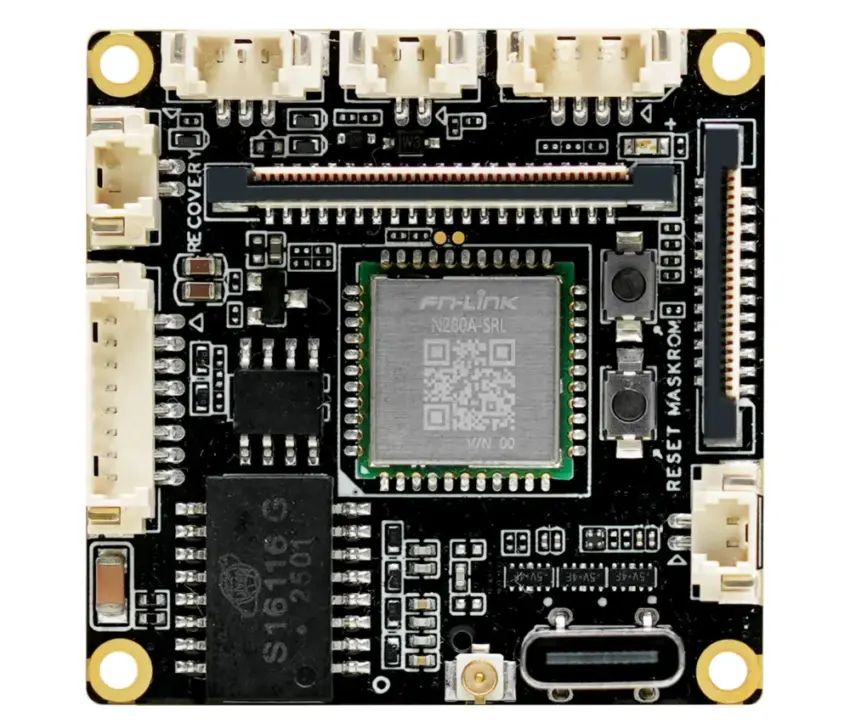 CAM-3576Q38 Mini AI SBC back side - Electronics-Lab