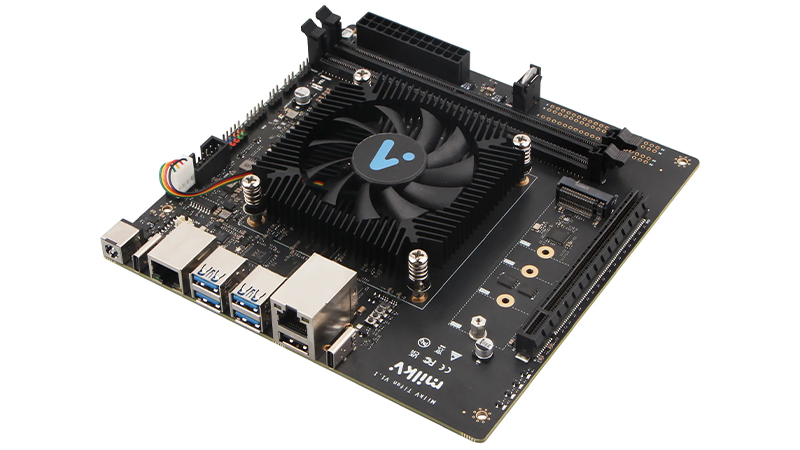 Milk-V Titan is a mini-ITX RISC-V motherboard for edge computing.